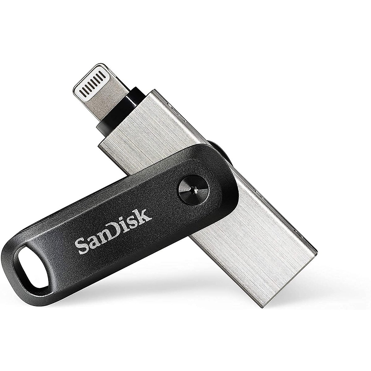 SanDisk 256GB iXpand Flash Drive Go for iPhone, iPad, Computer, Laptop - USB 3.0 Dual Drive with Reversible Lightning/TypeA Connectors SDIX60N-256G-GN6NE Bundle with 1 Everything But Stromboli Lanyard