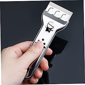 Gadpiparty 2sets Stainless Steel Cleaning Shovel Household Cleaning Tools Scraper for Cleaning Utility Scraper Wallpaper Tools Household Clean Scraper Floor Scraper Floor Glue Silver 2pcs*2