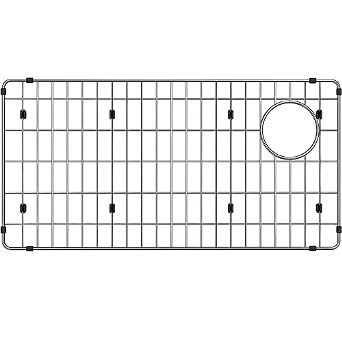 Sink Protectors for Kitchen Sink, Stainless Steel Sink Protector 28-1/4" x 14-1/4" x 1-1/4", Sink Grate for Bottom of Kitchen Sink