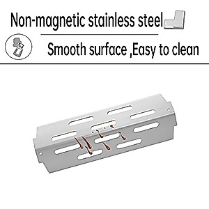 Kalomo Grill Flavorizer Bars Heat Deflector BBQ Grill Replacement Parts Accessories for Weber 66032 66795 66040 66006001, Genesis II/LX 300 Series II E-310, II E-330, II E-335, II S-335, II LX S/E-340