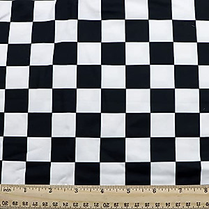 David Angie Plaid Printed Double Brushed Polyester Fabric Soft Smooth 4 Way Stretch Knit Fabric by The Yard for Dress Sewing (Geometric)