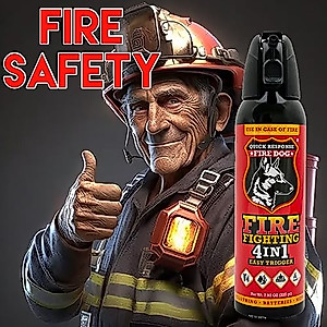 4-in-1 Mini Suppressant - Car Fire Suppressor for Auto-Mobile, Truck, Boat - Home Fire Suppressor for Kitchen - Small Fire Suppressor for Clothing, Batteries - Portable Fire Eliminator - 2 Pack