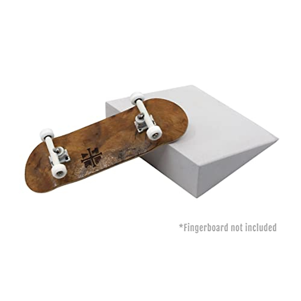 Teak Tuning Monument Series Concrete Fingerboard Small Kicker Ramp Obstacle - 3" Long, 1" Tall - Ultra Premium, Super Durable Polymer Modified Concrete - Sterling Gray Colorway