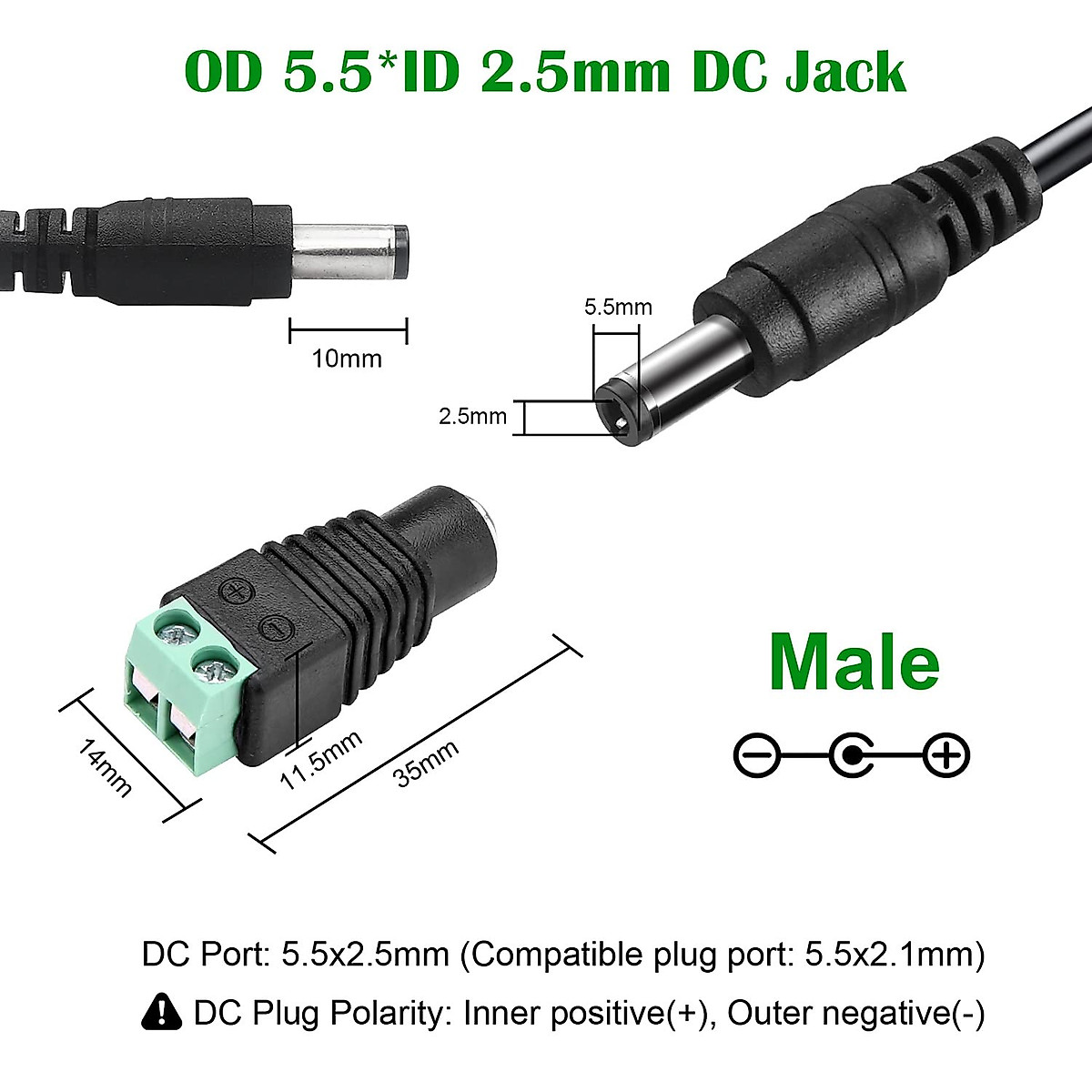 12V 3A Power Supply - LeTaoXing AC 100-240V to DC 12V 36W Switching Power Adapter Transformers 12V/3A for Home Security Camera Surveillance DVR NVR Led Light Strip (1 Pack)