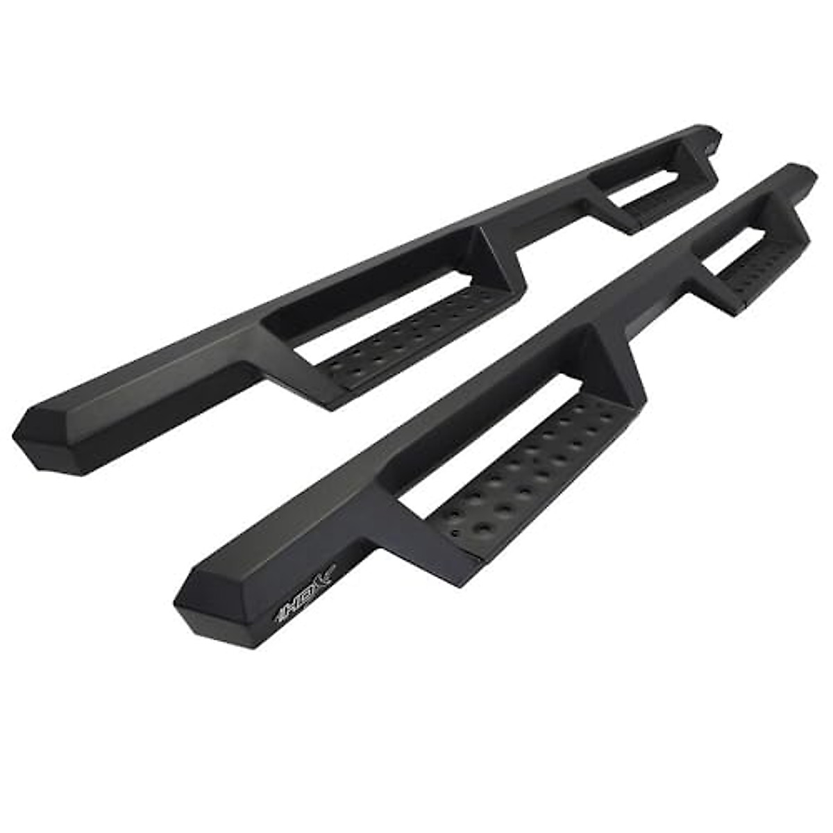 Westin 56-13715 HDX Drop Nerf Step Bars fits 07-18 Silverado Sierra 1500 Dbl Cab 19 Silverado 1500LD Sierra 1500 Limited Dbl Cab 07-19 2500 3500 Dbl Cab (Excl. 2007 Classic) Textured Black 1 Pair