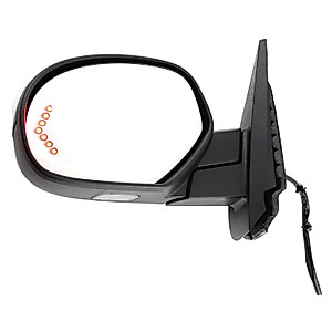 Kool Vue Power Heated Mirrors for Chevrolet Silverado 1500 GMC Sierra 1500 2007-2013 Power Fold With Signal Light & Puddle Lamp; Without Blind Spot, Memory & Auto-Dimming with 2 Caps Pair New Body