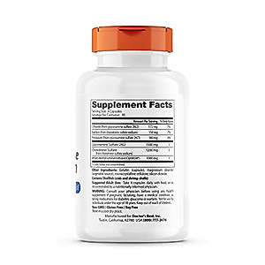Doctor's Best Glucosamine Chondroitin Msm with OptiMSM Capsules, Supports Healthy Joint Structure, Function & Comfort, Non-GMO, Gluten Free, Soy Free, 120 Count (Pack of 1)