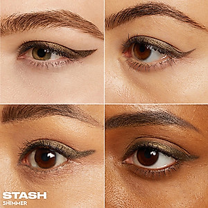 URBAN DECAY 24/7 Glide-On Waterproof Eyeliner Pencil (Stash - Olive Green Shimmer), Smudge-Proof, Transfer-proof, Long-lasting Colored Eye Liners, Hydrating Vitamin E, Cruelty-free - 0.04 oz