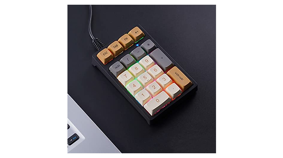 BRIMFORD RGB Mechanical Numeric Keypad - 21 Keys