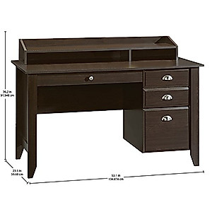 Sauder Shoal Creek Desk, Jamocha Wood finish