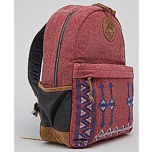 Superdry Womens Cali Embroidered Montana Rucksack, Grab Handle, Zip Fastening Orange Size One Size