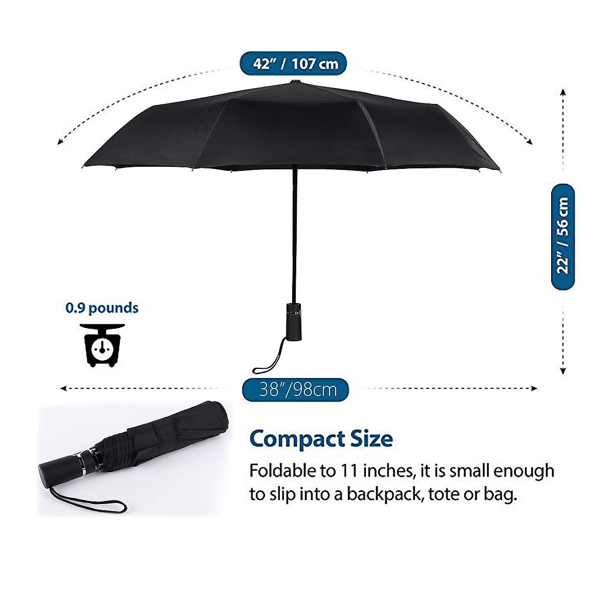SY COMPACT Travel Umbrella Automatic Windproof Umbrellas Strong Compact Umbrella for Women Men golf umbrella