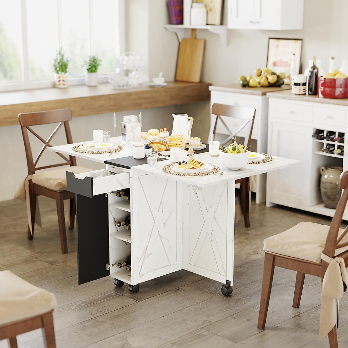 3imothrix End Table with Charging Station, Narrow Side Table with USB Ports and Outlets, 2 Tier Small End Table Nightstand with Storage Shelf for Living Room, Bedroom, Small Spaces