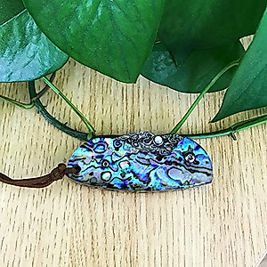 ALBATROSS Mini Pocket Knife Abalone Seashells 4.75'' Modern Damascus Steel Knife Liner Lock Folding Knife Gift Box - HGDK013B