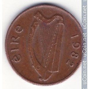 Lucky 1982 Irish Penny -- Luck O' The Irish!