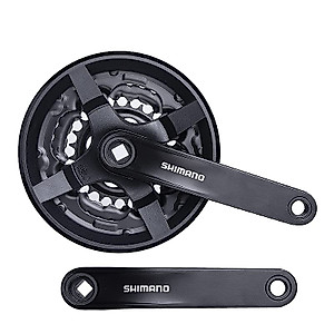 MEGHNA Bicycle Crankset FC-TY301 42-34-24 Teeth for 3x6/7/8 Speed 170mm Crank for Mountain Bike Gears Square Gears