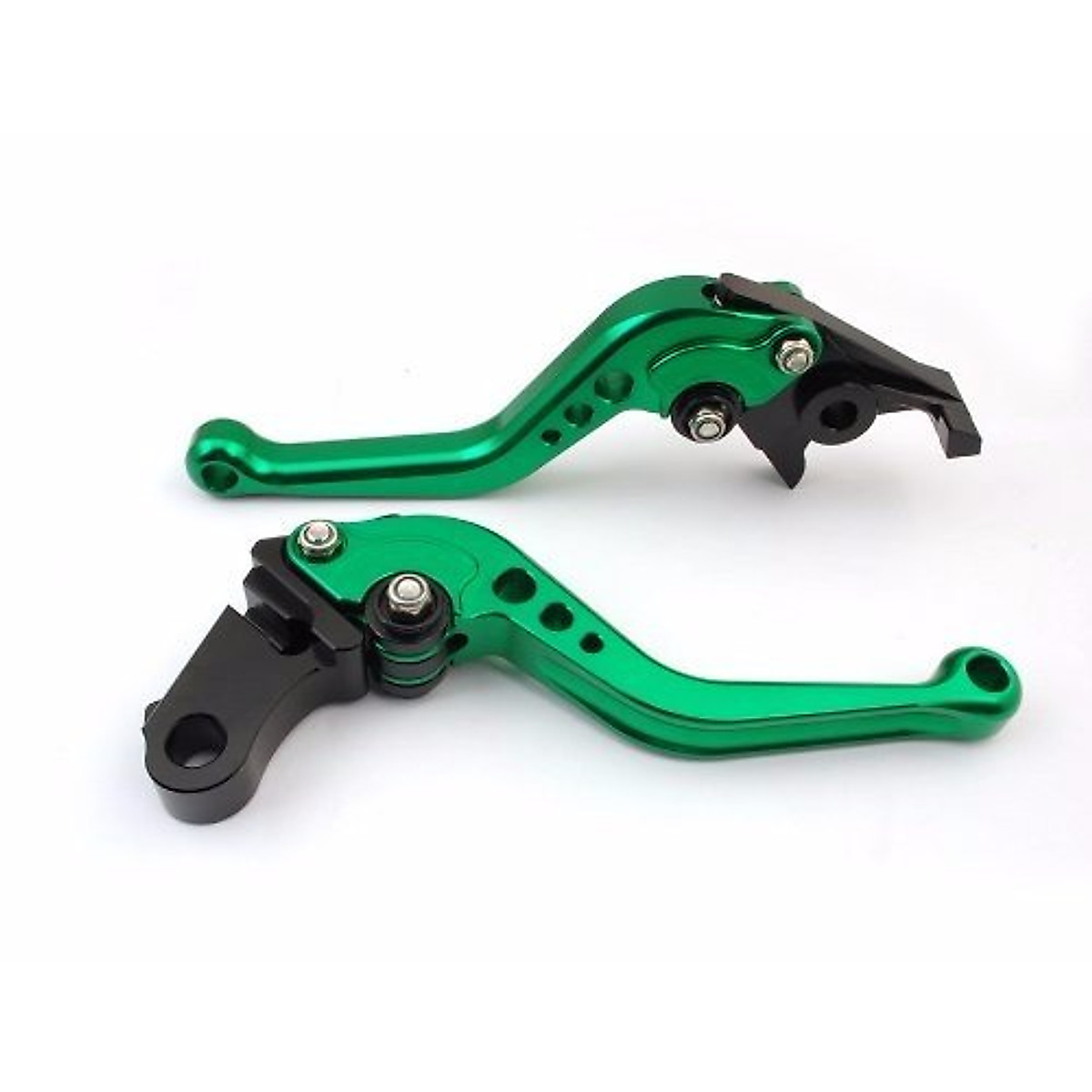 Keewor CNC Adjustable Short Brake Clutch Levers for Yamaha YZF R1 2004-2008 YZF R6 2005-2016 R6S CANADA VERSION 2006 R6S EUROPE VERSION 2006-2007 Green