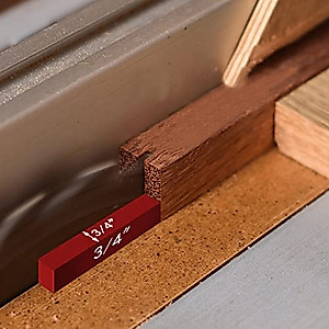 Yiranok Setup Block Miter Gauge Set - Precision Aluminum Router Table Set Up Bars - 15 Pcs Table Saw Accessories Woodworking Tools - Gift Choice for Carpenter, Construction, DIY Handyman (Red)