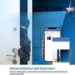 [10CH Expandable, 2K] Hiseeu All in one with 12" LCD Monitor 3TB Hard Drive, Wireless Security Camera System, Home Business 5MP Dual WiFi NVR 4Pcs 3MP Outdoor Bullet IP Cameras Night Vision Waterproof