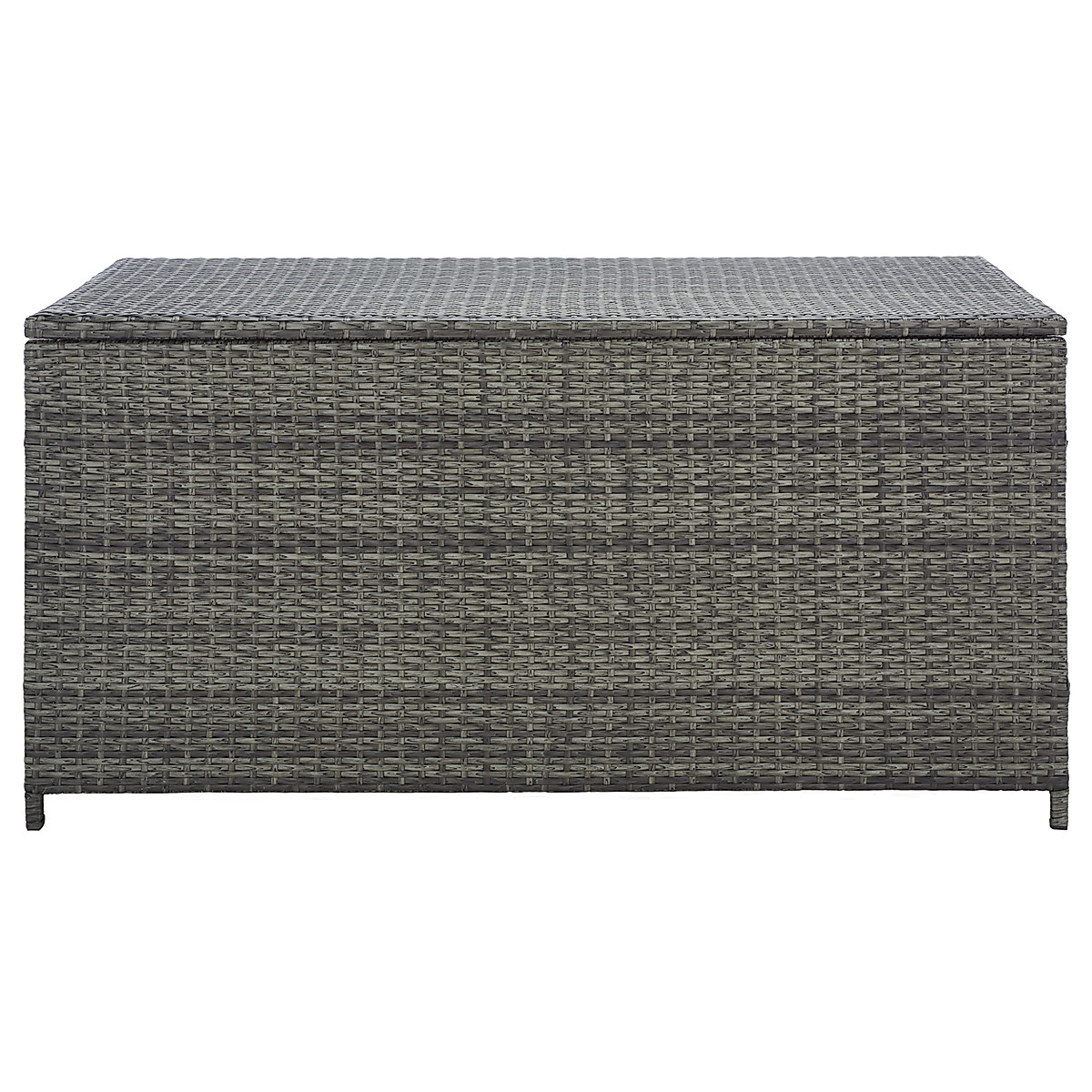 SAFAVIEH Outdoor Collection Oliveira Grey/White Cushion Box