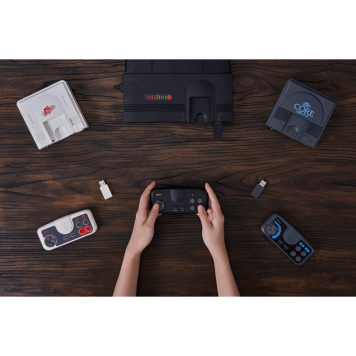 8Bitdo TG16 2.4G Wireless Gamepad for PC Engine Mini, PC Engine CoreGrafx Mini, TurboGrafx-16 Mini & Nintendo Switch (TG16 Edition)