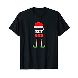 Elf Dad | Dad Stocking Stuffer Gift | Funny Ugly Christmas T-Shirt