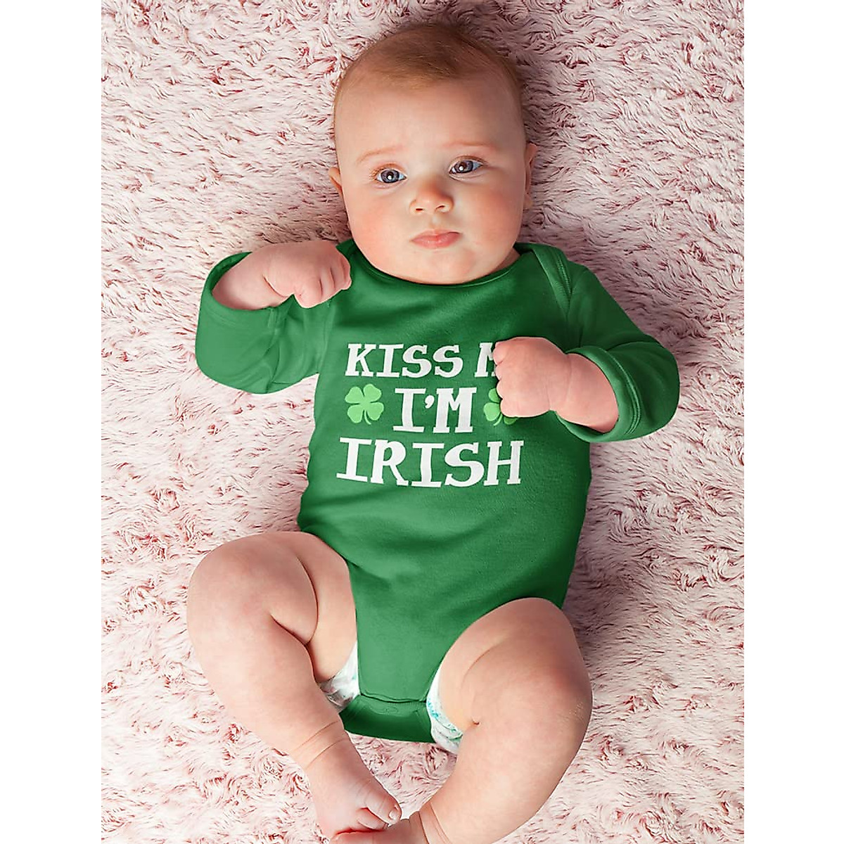 Tstars My First St Patricks Day Outfit Irish Shamrockin Long Sleeve Baby Bodysuit 18M Green
