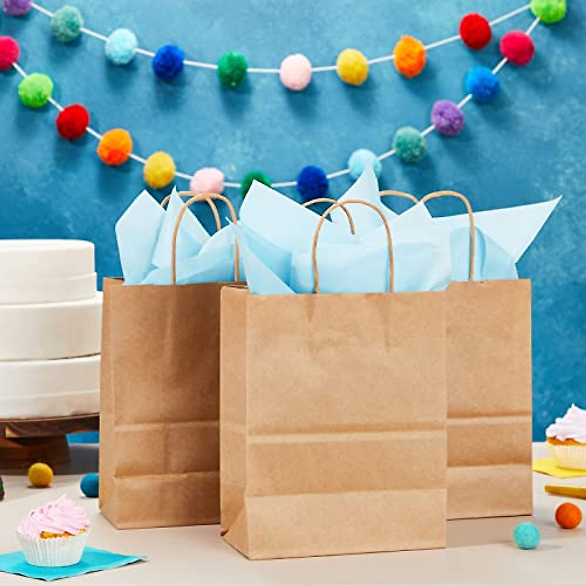 160 Sheets Blue Tissue Paper for Gift Wrapping Bags, Bulk Set for Birthday Party, Holidays, Art and Crafts (15 x 20 in)