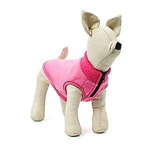 Dog Sweaters for Small Medium Dogs Lightweight Stretchy Fleece Vest Pullover Dog Coat Pet Dog Clothes Coats Pet Winter Clothes Puppy Sweaters for Dogs Pink XS
