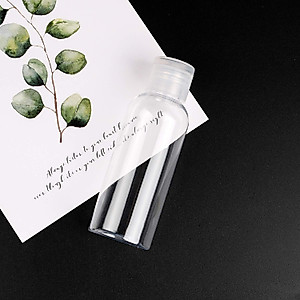 TRENDBOX 12 Pack Plastic Empty Bottles with Flip Cap for Shampoo, Lotions, Liquid Body Soap, Cream (2 oz / 60 ml)