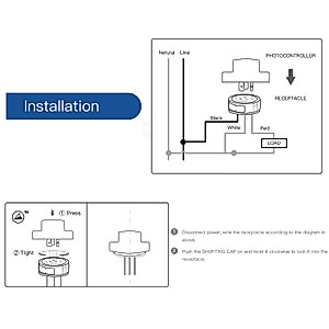 CHISWEAR Shorting Cap-for3P/5P/7P TwistLock Photocell Receptacle Temporary Protection