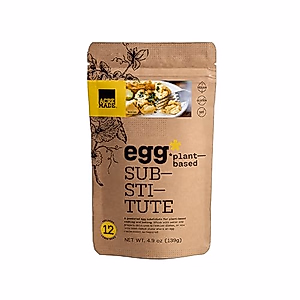 AcreMade Plant-Based Egg Substitute, Vegan Egg Powder, 1 Dozen Eggs, Gluten Free, Shelf Stable, Soy-Free, Natural Egg Replacement, 5 Grams of Pea Protein Per Serving, Cholesterol Free