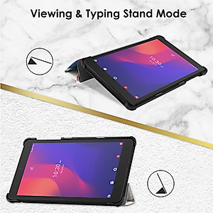 KuRoKo Slim Light Cover Trifold Stand Hard Shell Case for Alcatel Joy Tab 2 8.0" (9032Z) / Verizon TCL Tab 8 (9038s)-NOT for TCL TAB 8 LE