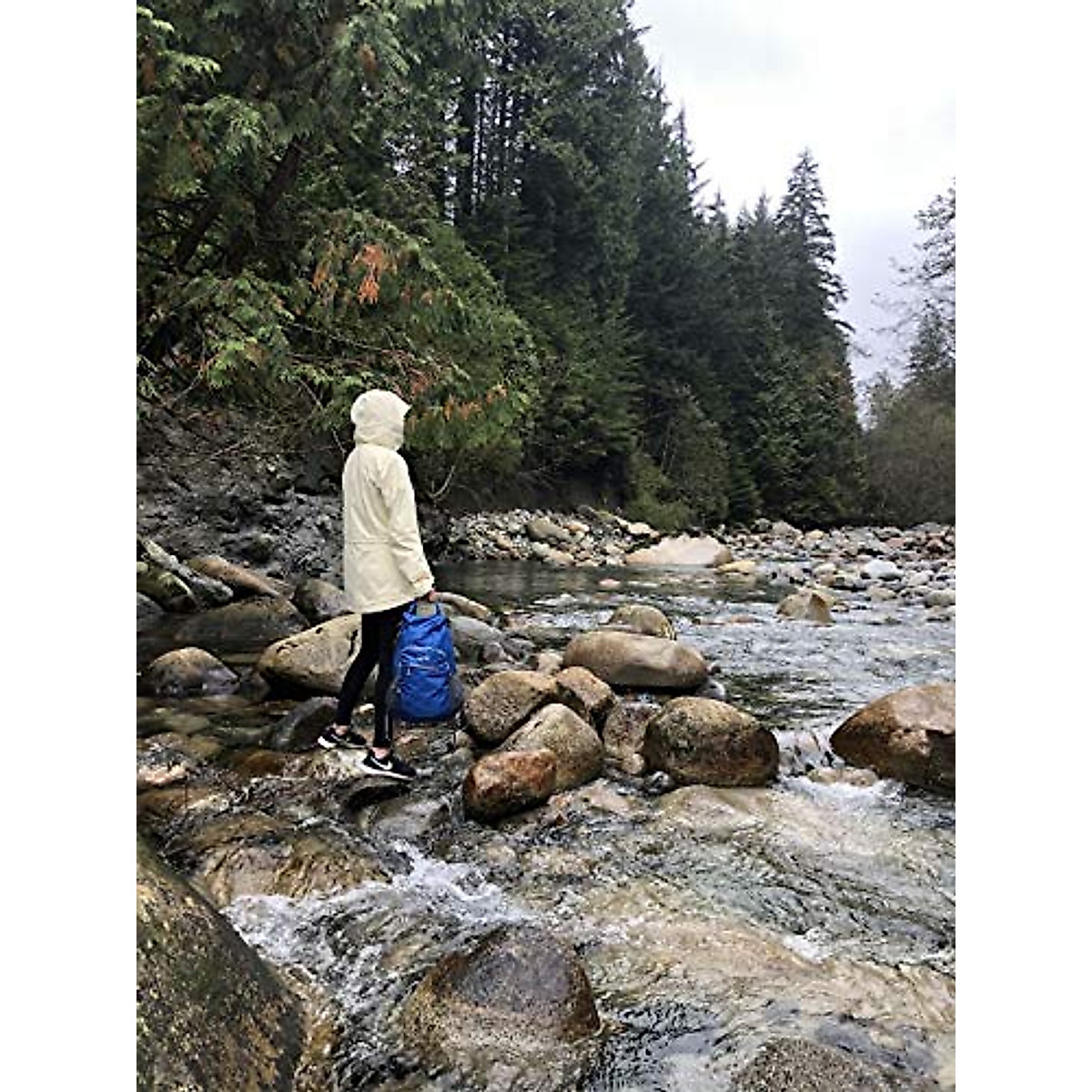 Outlander 100% Waterproof Hiking Backpack Lightweight Packable Travel Daypack(Orange) 25L