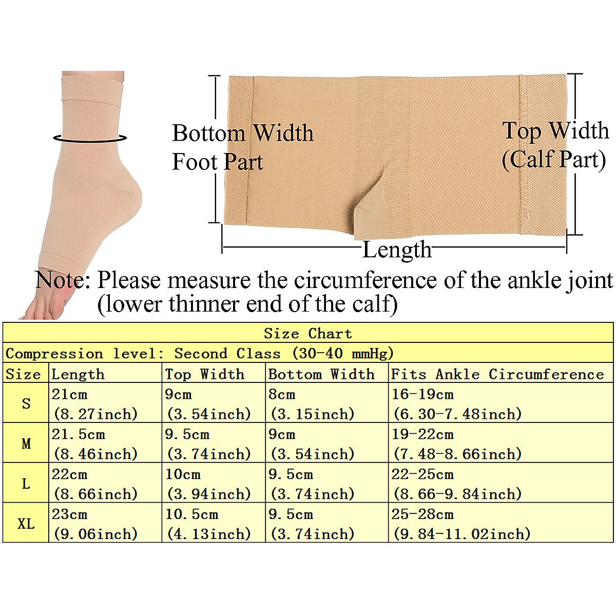 SPOTBRACE Medical Compression Breathable Ankle Support Men Women, Elastic Thin Ankle Brace, Pain Relief Foot Sleeve for Unisex Swelling, Achilles Tendonitis, Plantar Fasciitis and Sprained