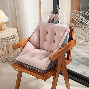 PTONUIC Comfort Semi-Enclosed Cushion for Office Chair Pain Relief Cushion Sciatica Seats with Backs and Cushion