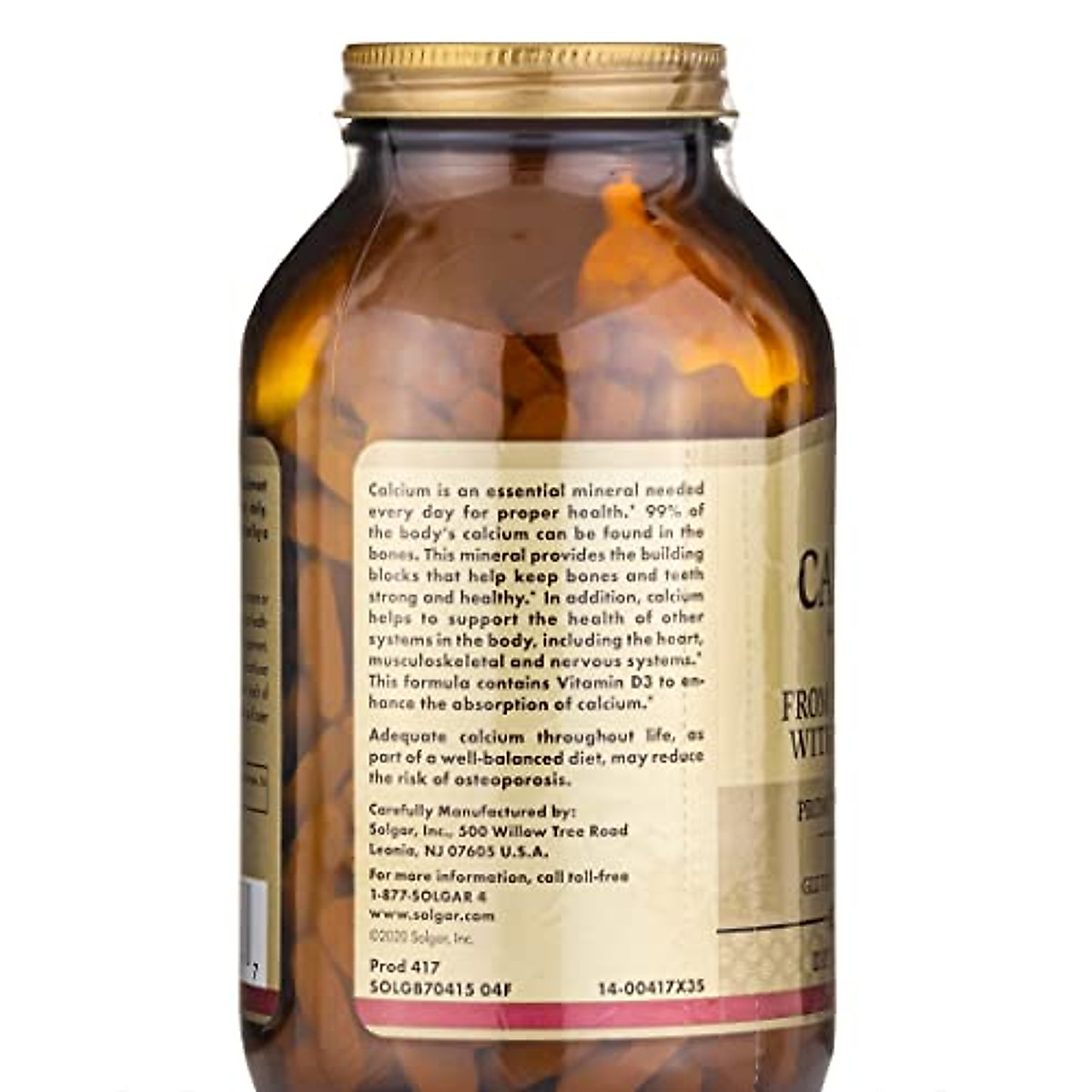 Solgar, Calcium "600", from Oyster Shell with Vitamin D3, 240 Tablets - 2pc