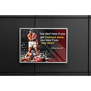 Muhammad Ali Poster Quote Boxing Black History Month Posters Sports Quotes Decorations Growth Mindset Décor Learning Classroom Teachers Decoration Educational Teaching Supplies Black Wall Art P044