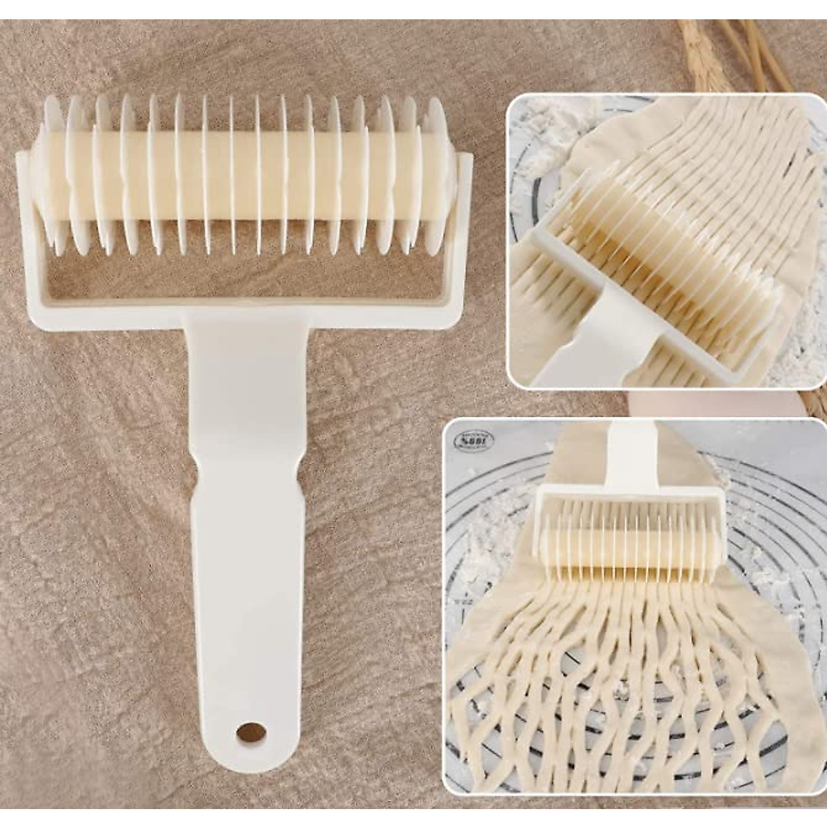 Dough Lattice Craft Roller Cutter Small Baking Tool Cookie Pie Pizza Bread Pastry