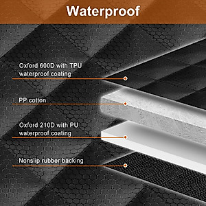 Bark Lover Dog Back Seat Cover Protector, Waterproof Dog Car Seat Covers, Heavy-Duty & Nonslip Backseat Protection for Dogs and Kids, Compatible Pet Car Seat Cover for Cars, Trucks & SUVs