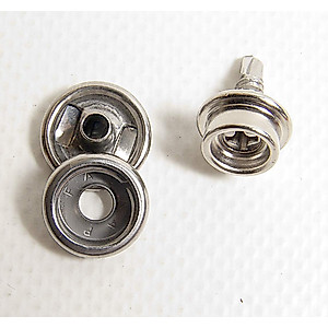 Snap Cap & Socket, 100% Stainless Steel w/ 1/2" Inch #8 Drill Point Self Drilling Screw Stud Select The Quantity You Need (50 of Each Piece)