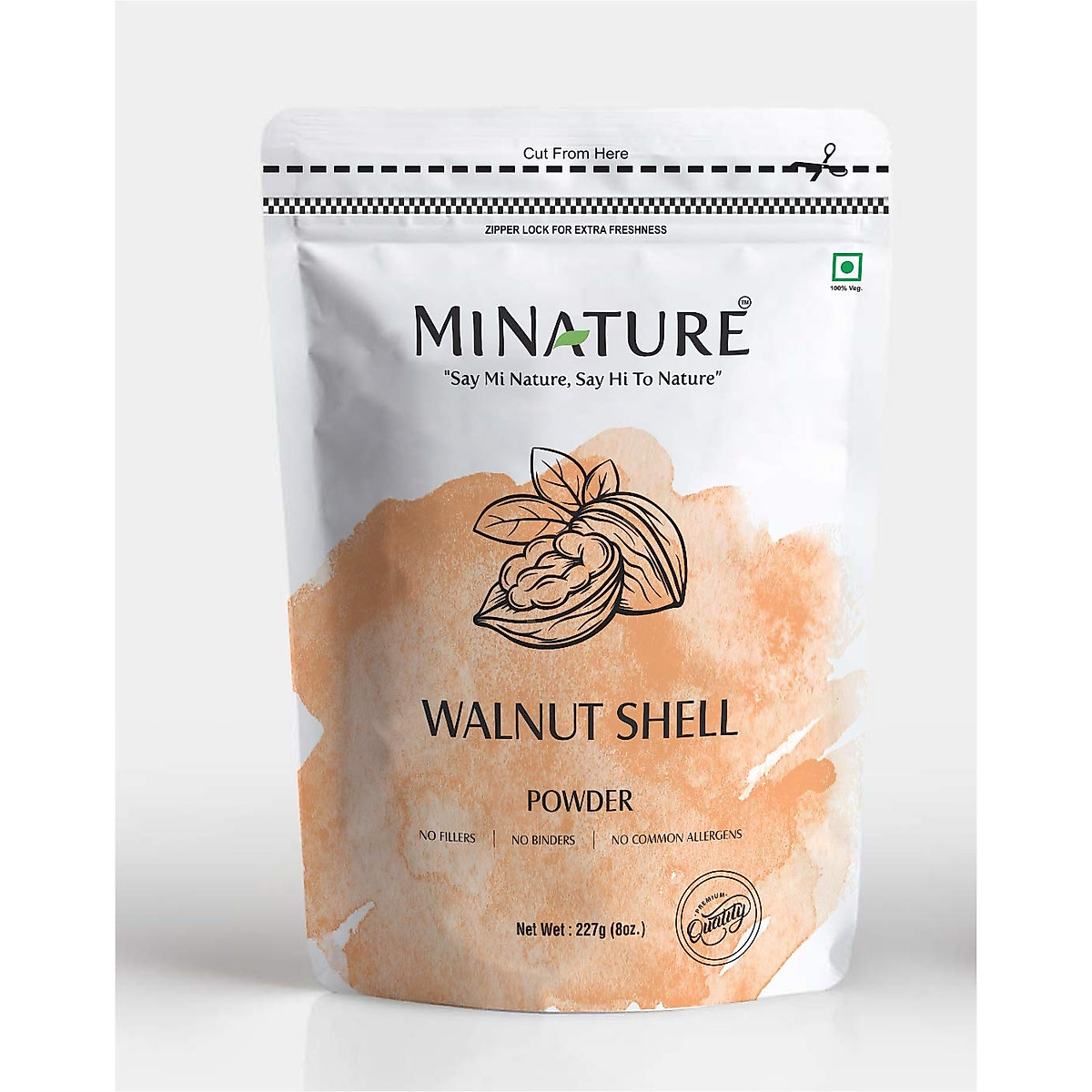 minature Combo of Three- Aloe Vera Powder, Orange Peel Powder and Walnut Shell Powder - Skin Care - 227 g Each