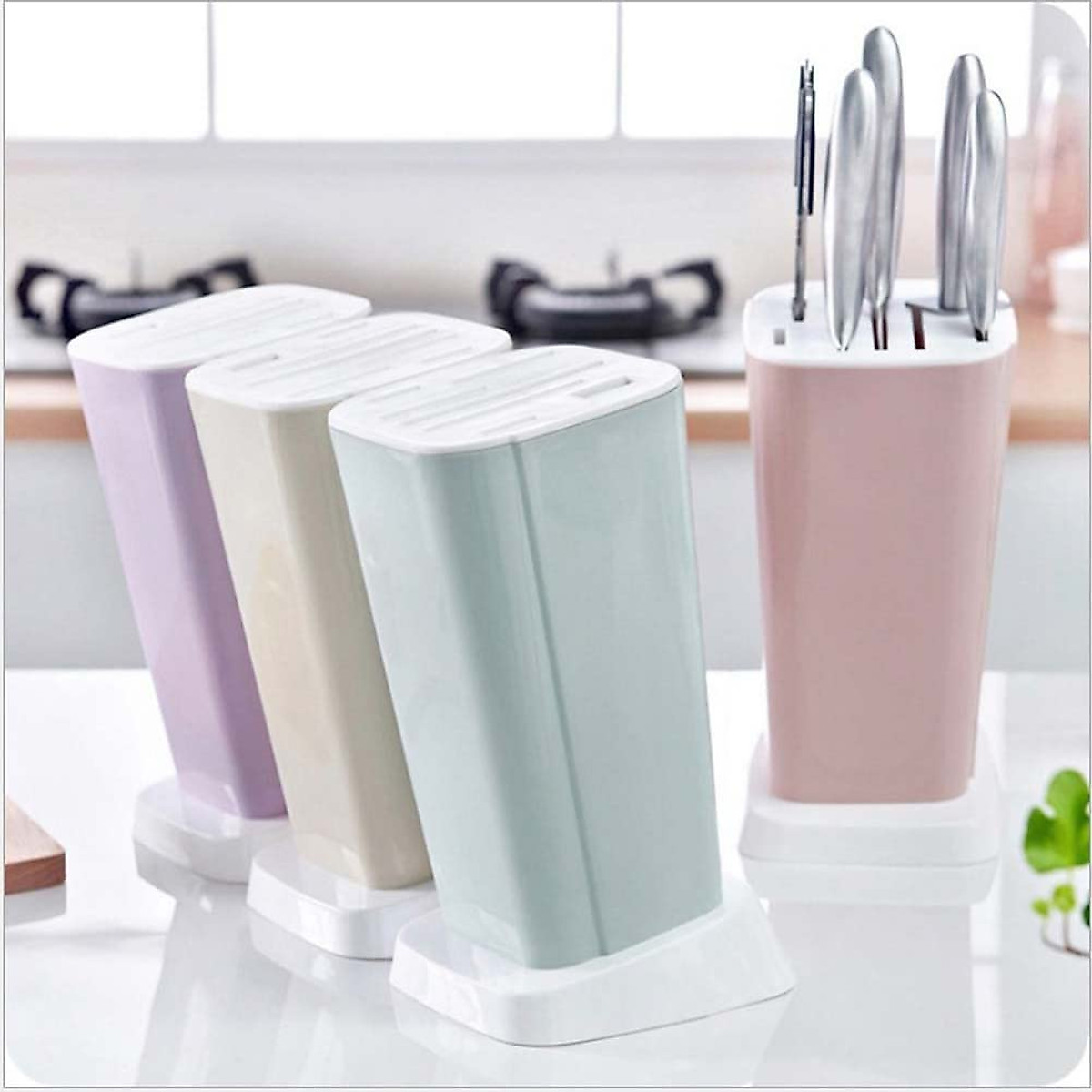 SHERCHPRY Tool Carrier Kitchen Storage Block Utensil Holder Countertop Storage Rack for Kitchen Utensil Accessories Tool Knive Block