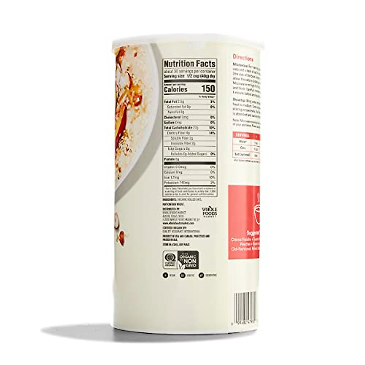 365 by Whole Foods Market, Organic Old Fashioned Rolled Oats, 18 Ounce