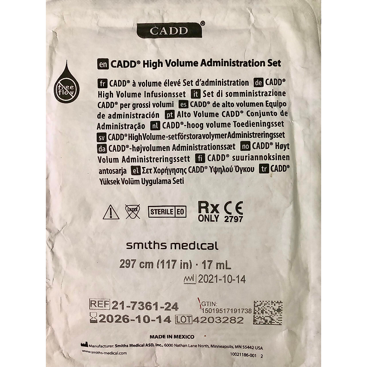 CADD High Volume Administration Set 21-7361-24