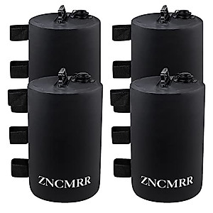 ZNCMRR Canopy Water Weight Bag Leg Weights for Pop Up Canopy, Tent, Gazebo, Set of 4, Black