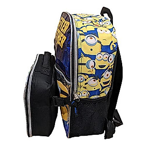 Accessory Innovations Minions Full Size 16 Inch Backpack with Detachable Lunch Box