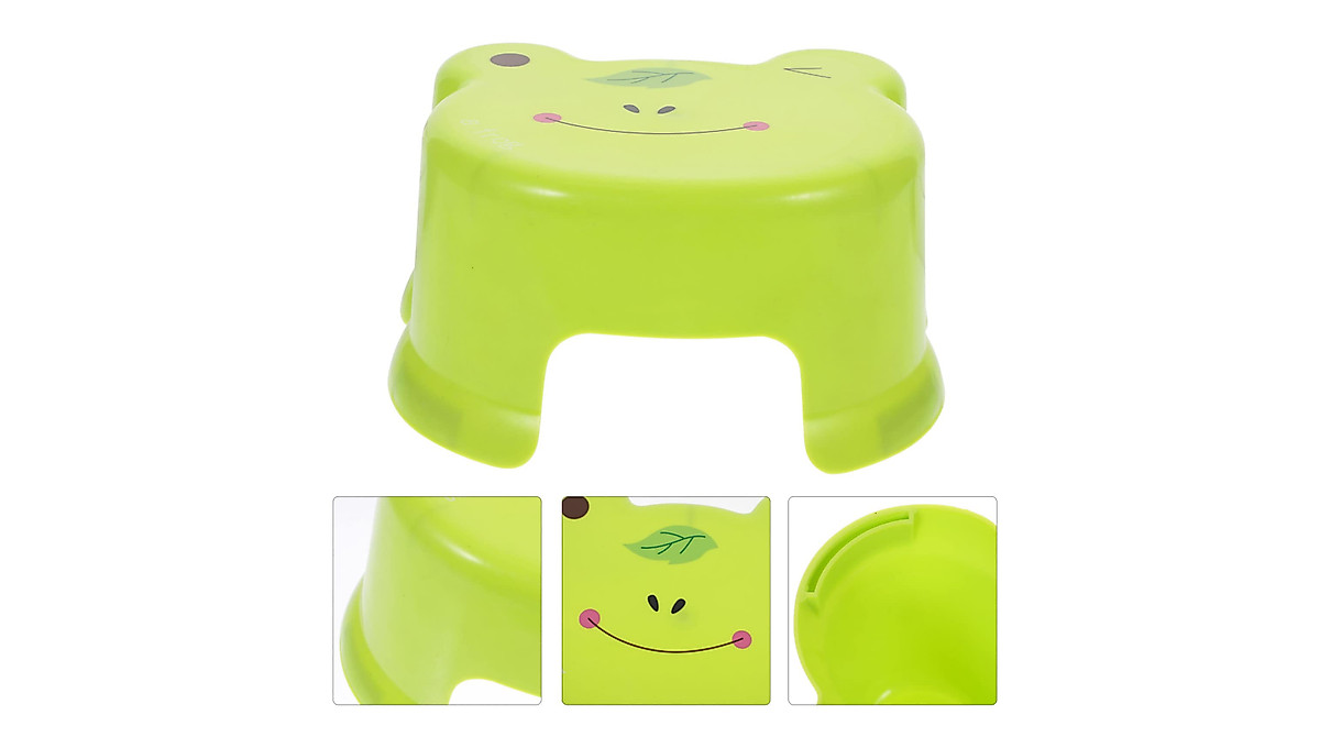 Small Plastic Step Stool for Bathroom & Kids – Portable and Non-Slip