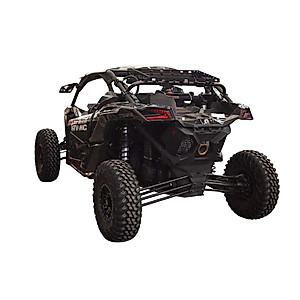 Tusk UTV Rear Bumper, Cargo Rack, and Spare Tire Carrier Compatible with Can-Am Maverick X3 Turbo 64 Inch 2018-2020