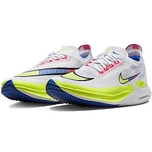 Nike Men's ZoomX Streakfly Racing Shoes (White/Black-Volt-Racer Blue, us_Footwear_Size_System, Adult, Men, Numeric, Medium, Numeric_9_Point_5) 9.5